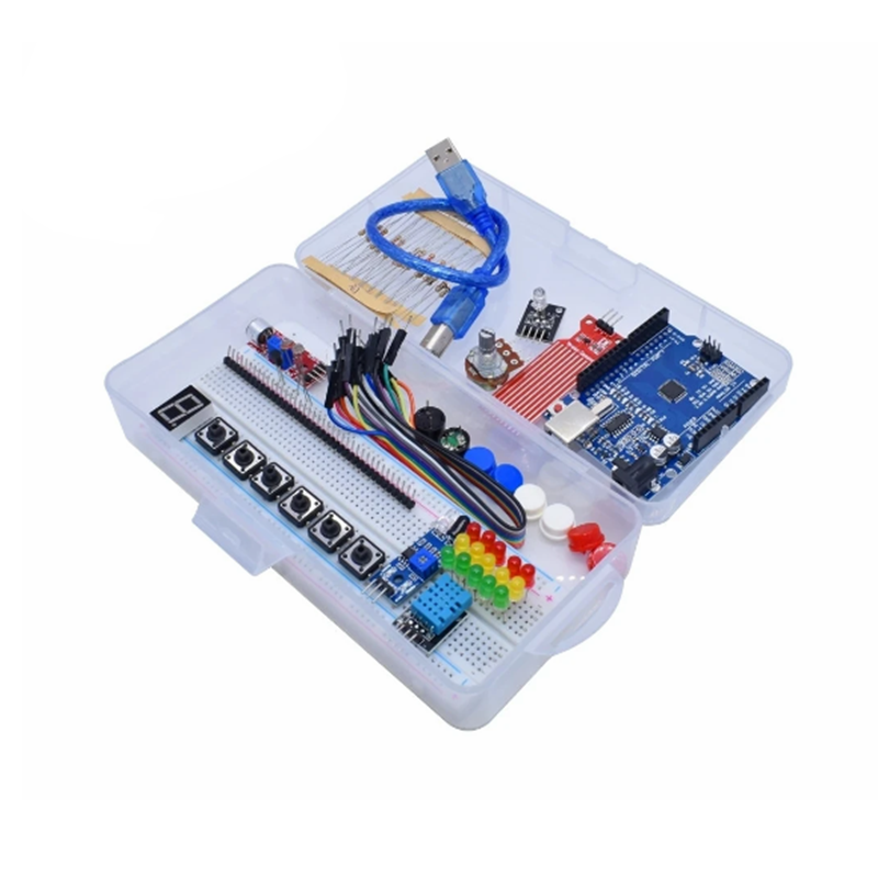Starter Kit for Arduino Uno R3 Breadboard Basic simple learning kit ...