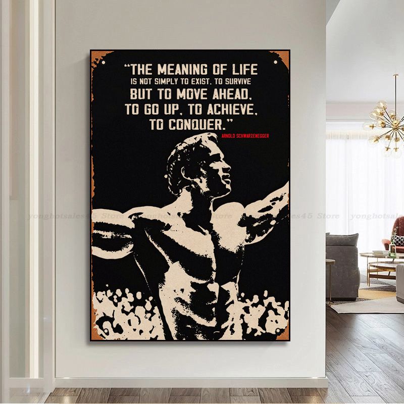 Arnold Schwarzenegger Bodybuilding Classic Anime Poster Kraft Paper ...