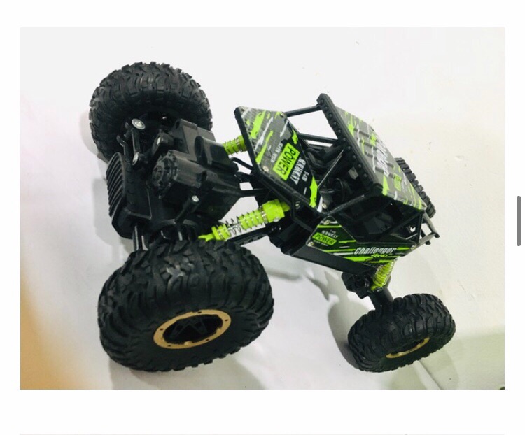 4WD Off Road Metal Rechargeable Monster Rock Crawler Car Truck Buggy ...