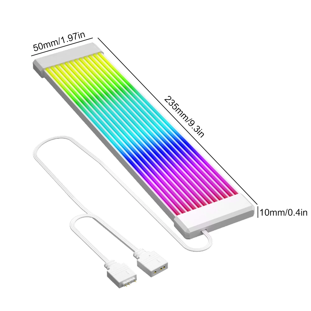 5V 3Pin RGB LED Light Strip Bar 8/24PIN Motherboard Power Extension ...