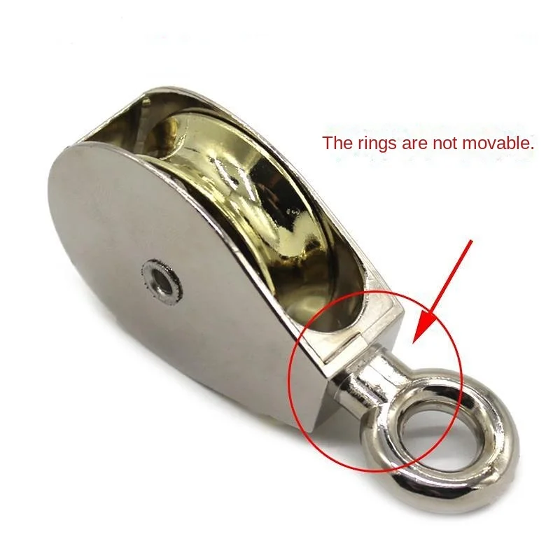 36mm Metal Sheave Zinc Alloy Fixed Pulley Crown Block And Tackle ...