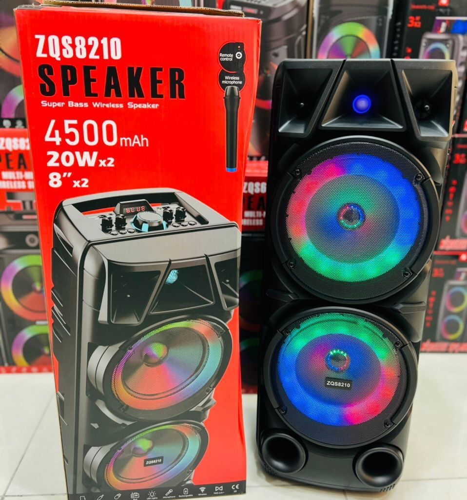 Powerful Bluetooth speaker with LED light and FM radio high power ...