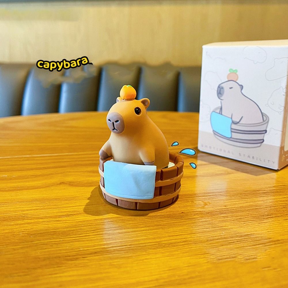 Capybara Model Figure Capybara Resin Ornaments for Women Creative Trend ...
