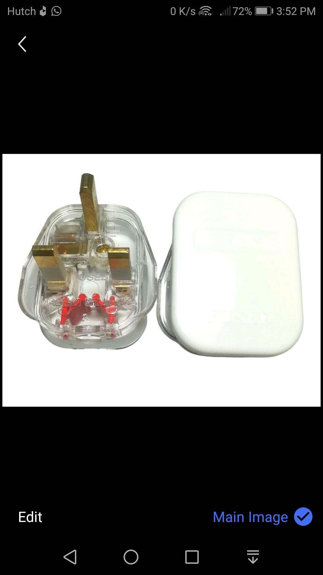 13A plug top with fuse (polycarbonate) | Daraz.lk