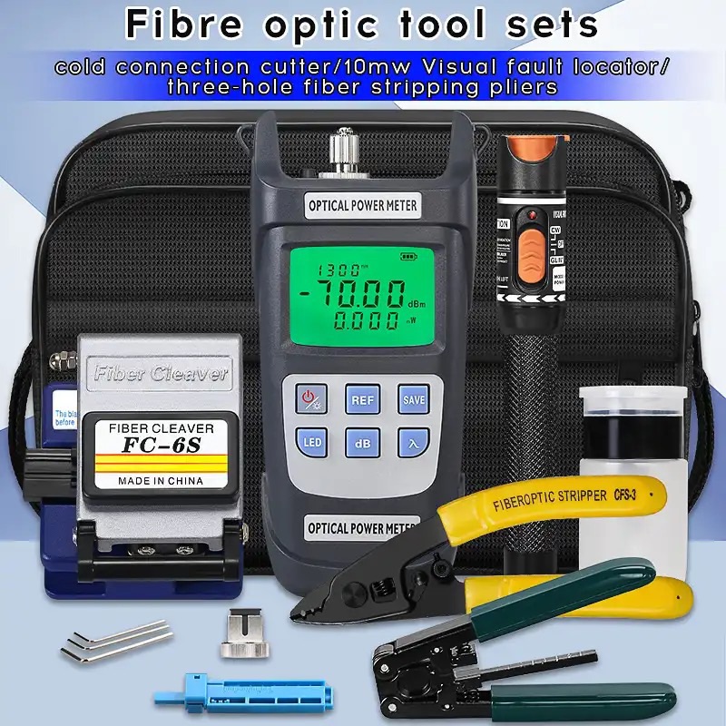 FTTH Fiber Optic Tool Kit with Fiber Fibra Optica Power Meter and 10mW ...