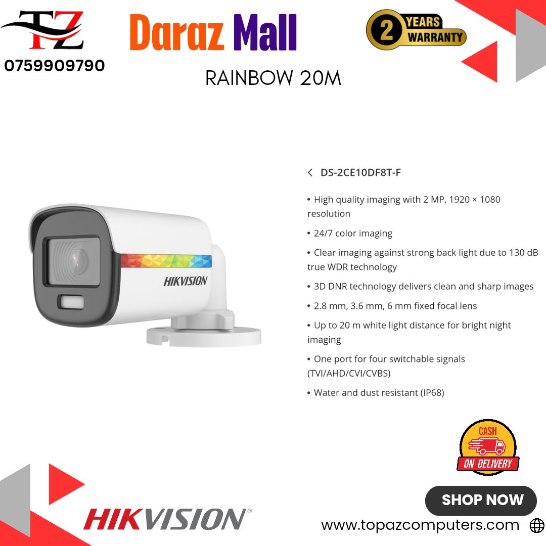 2 MP ColorVu Fixed Mini Bullet Camera | Daraz.lk