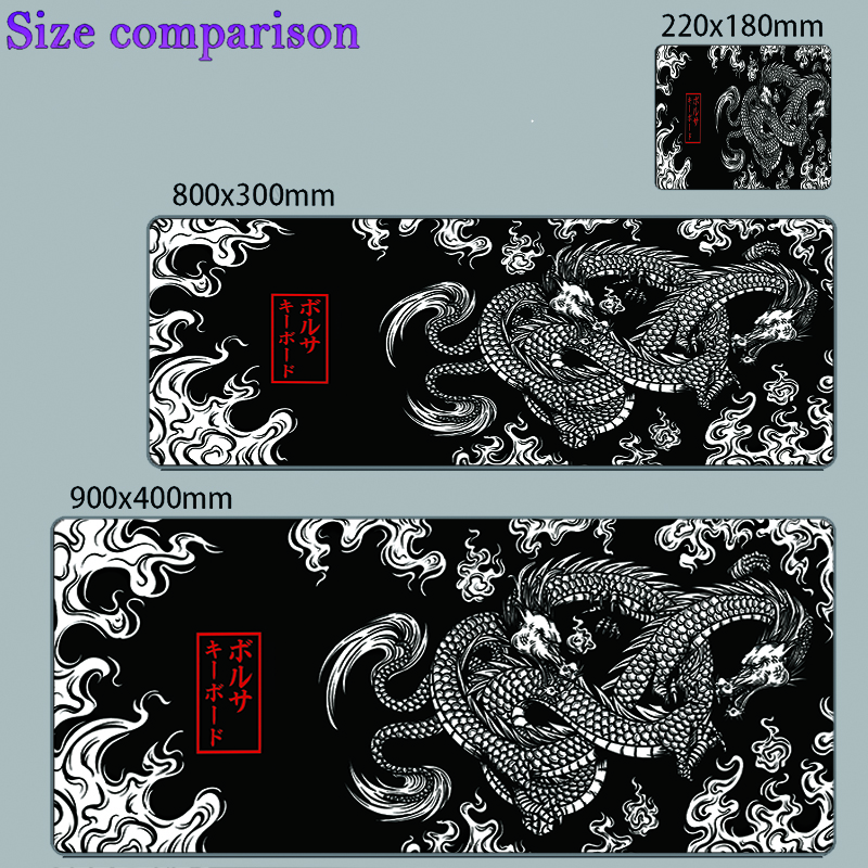 Japanese Dragon Large Gaming Mousepad XXL Keyboard Gamer Mouse Pad on ...