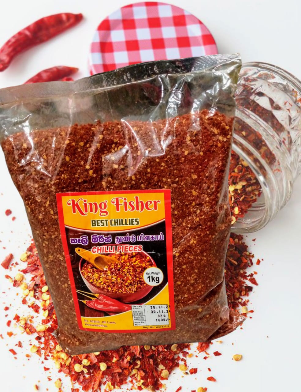 Red Chilli Pieces Powder 1kg | Daraz.lk