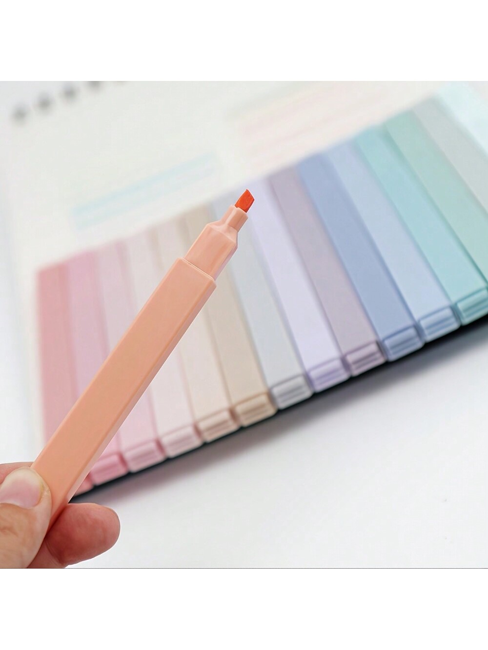 12/6/24-Piece Pastel Highlighter Set - Ink-Free & Smudge-Proof for ...