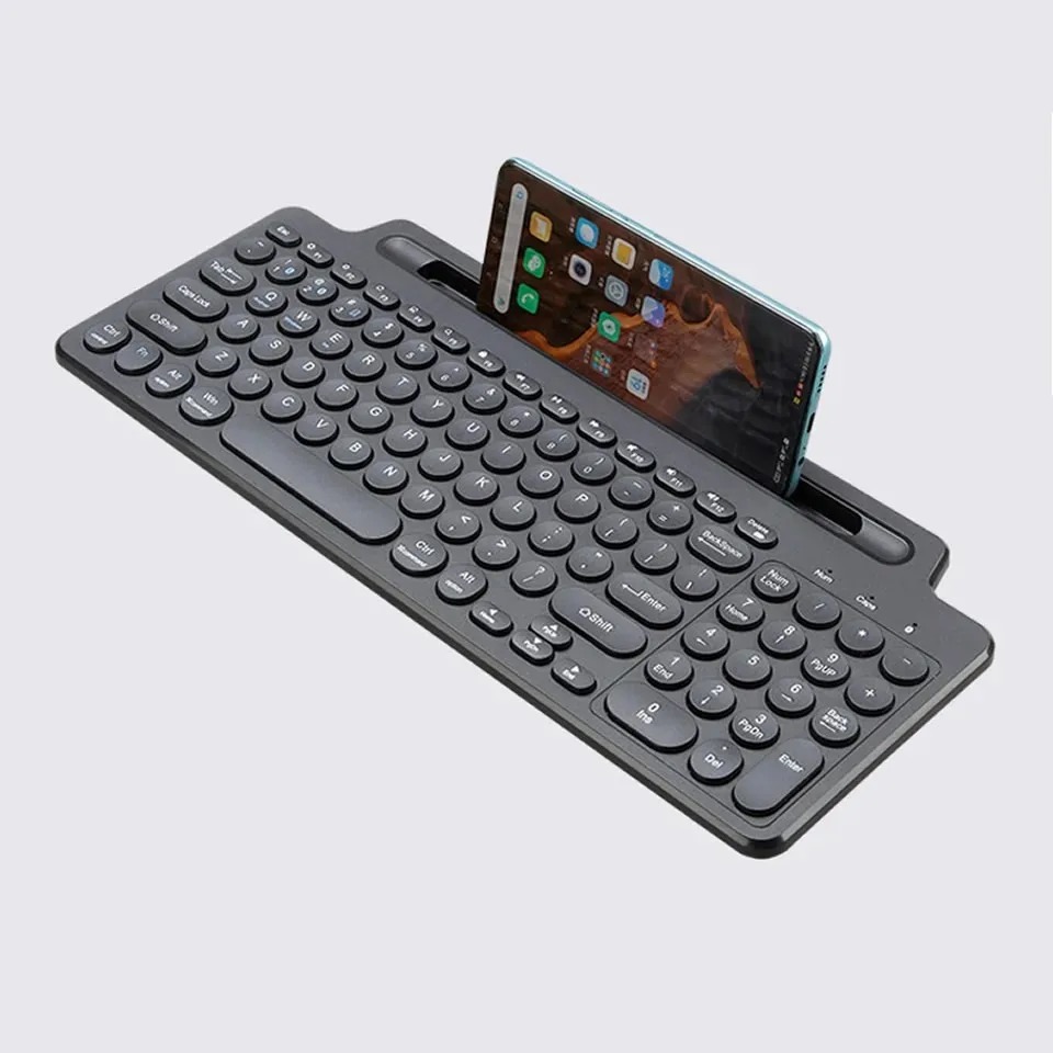 Bluetooth Keyboard 2.4G Wireless Keyboard with Touchpad Card Slot ...