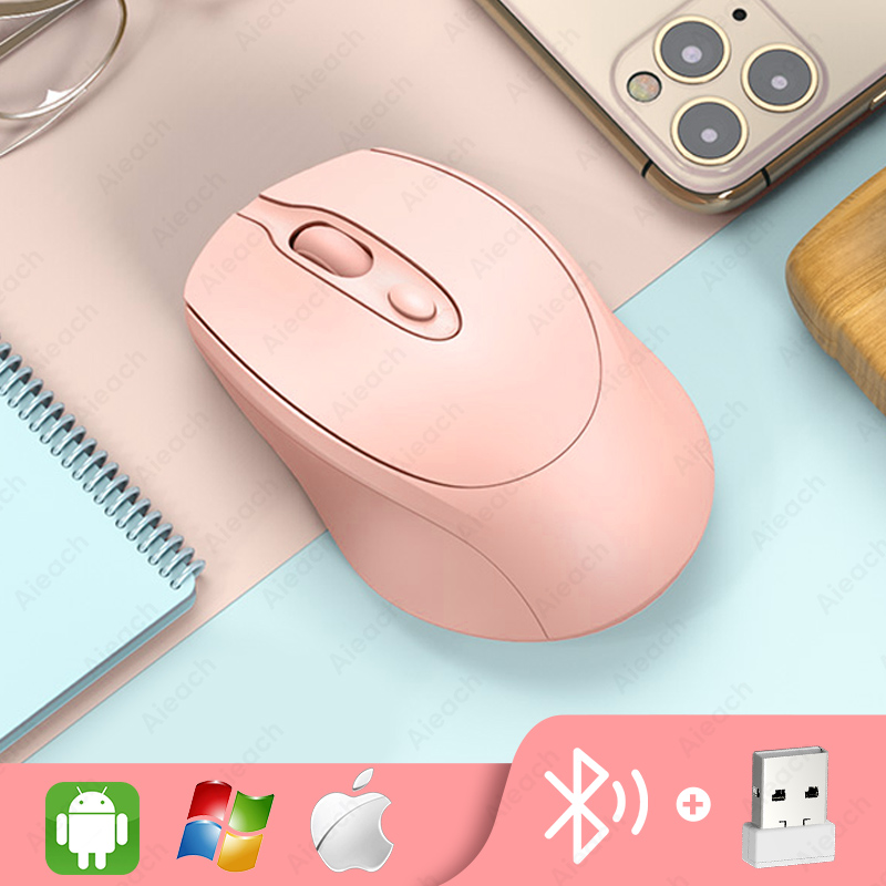 Aieach Rechargeable Wireless Bluetooth Mouse Silent WIRELESS COMPUT ...