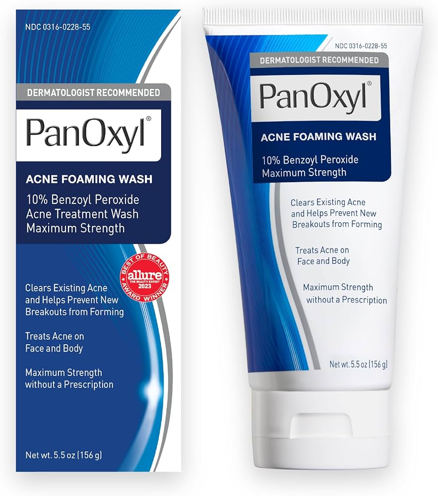 Panoxyl Acne Foaming Wash Benzoyl Peroxide 10% Maximum Strength 156g | Daraz.lk
