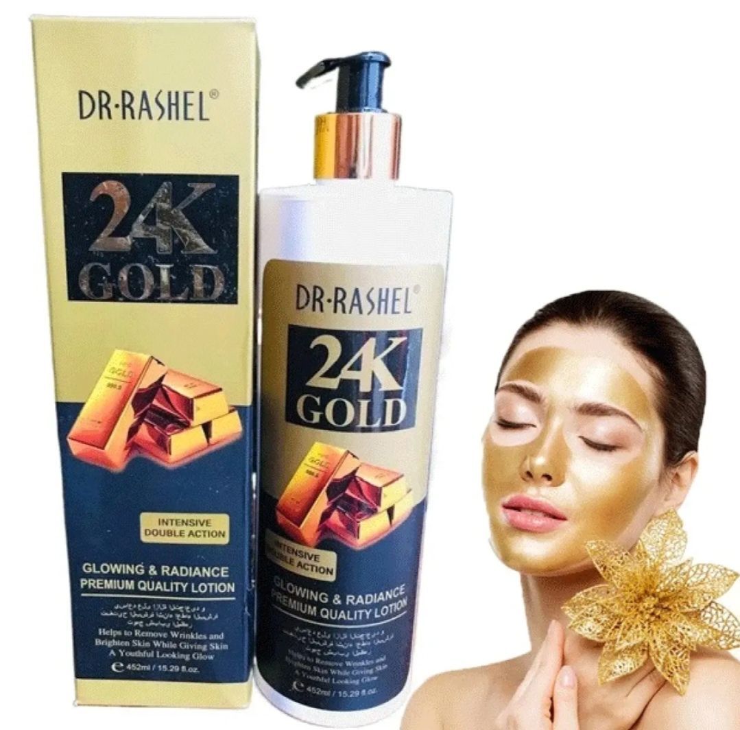 Dr. Rashel 24K Gold Intensive Double Action Lotion - 452ml | Daraz.lk