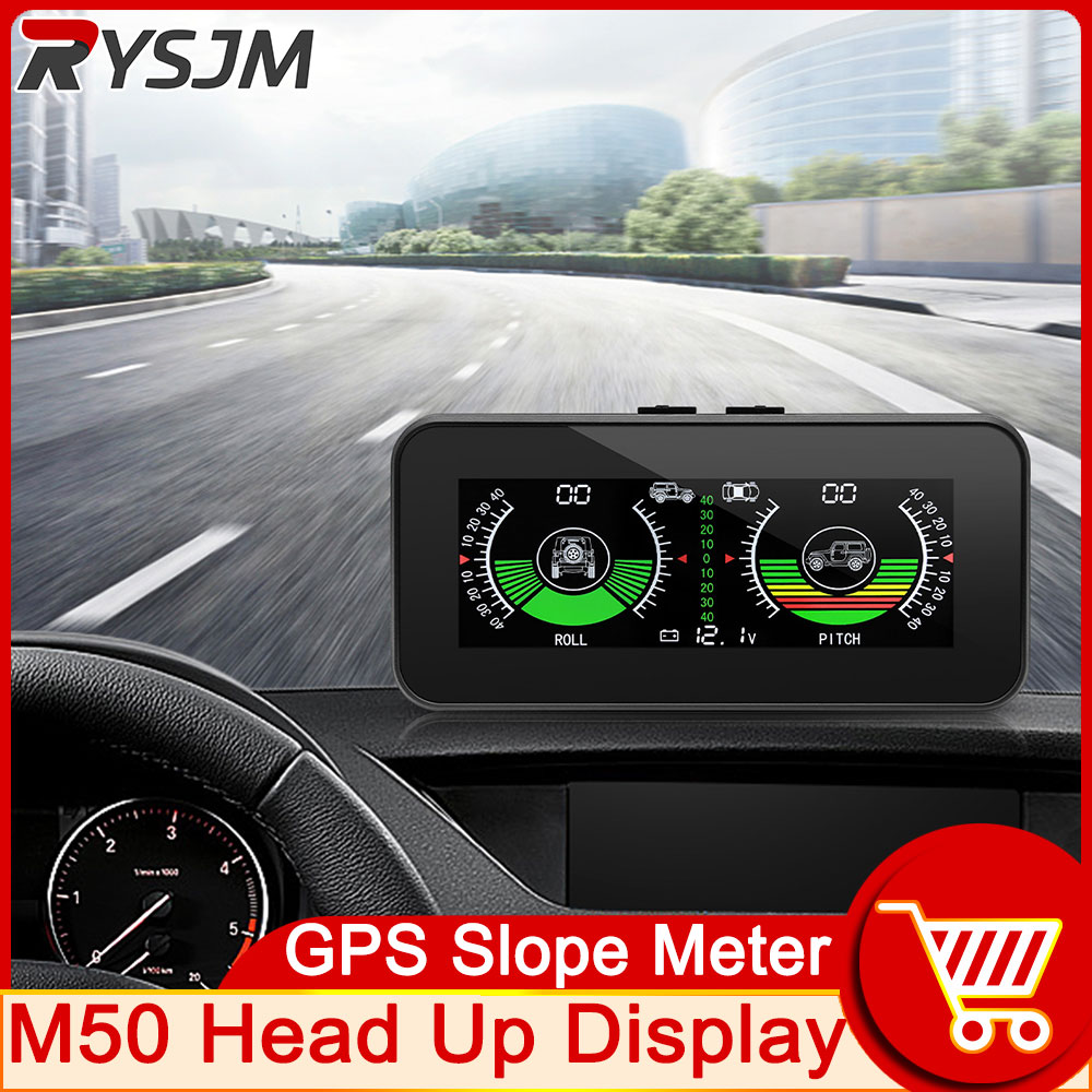 AD M50 Slope Meter Off Road GPS Smart Inclinometer Car Digital Head Up ...