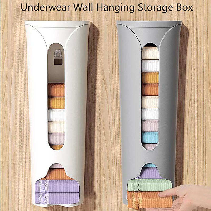 Underwear Organizer Closet Wall Hanging Box Panties Storage Boxes ...