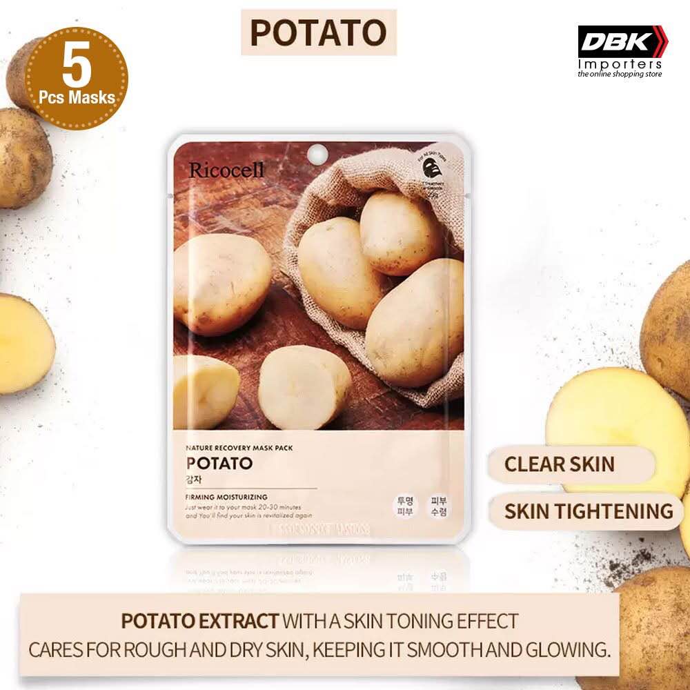 Riocell korean face mask sheet 5pack set korean face mask | Daraz.lk