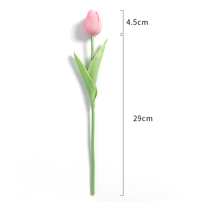 5/10Pcs Artificial Flowers Tulip Bouquet PE Fake Flowers Wedding Garden ...