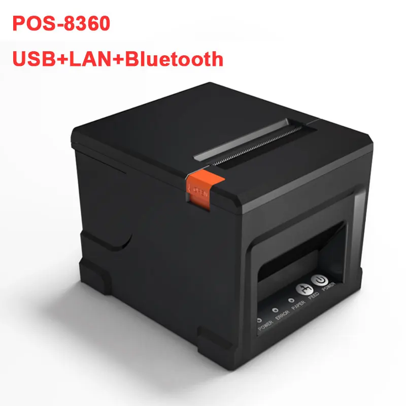 HZTZ 80mm Thermal Receipt Printer HZ-8360 Automatic Cutter Restaurant ...