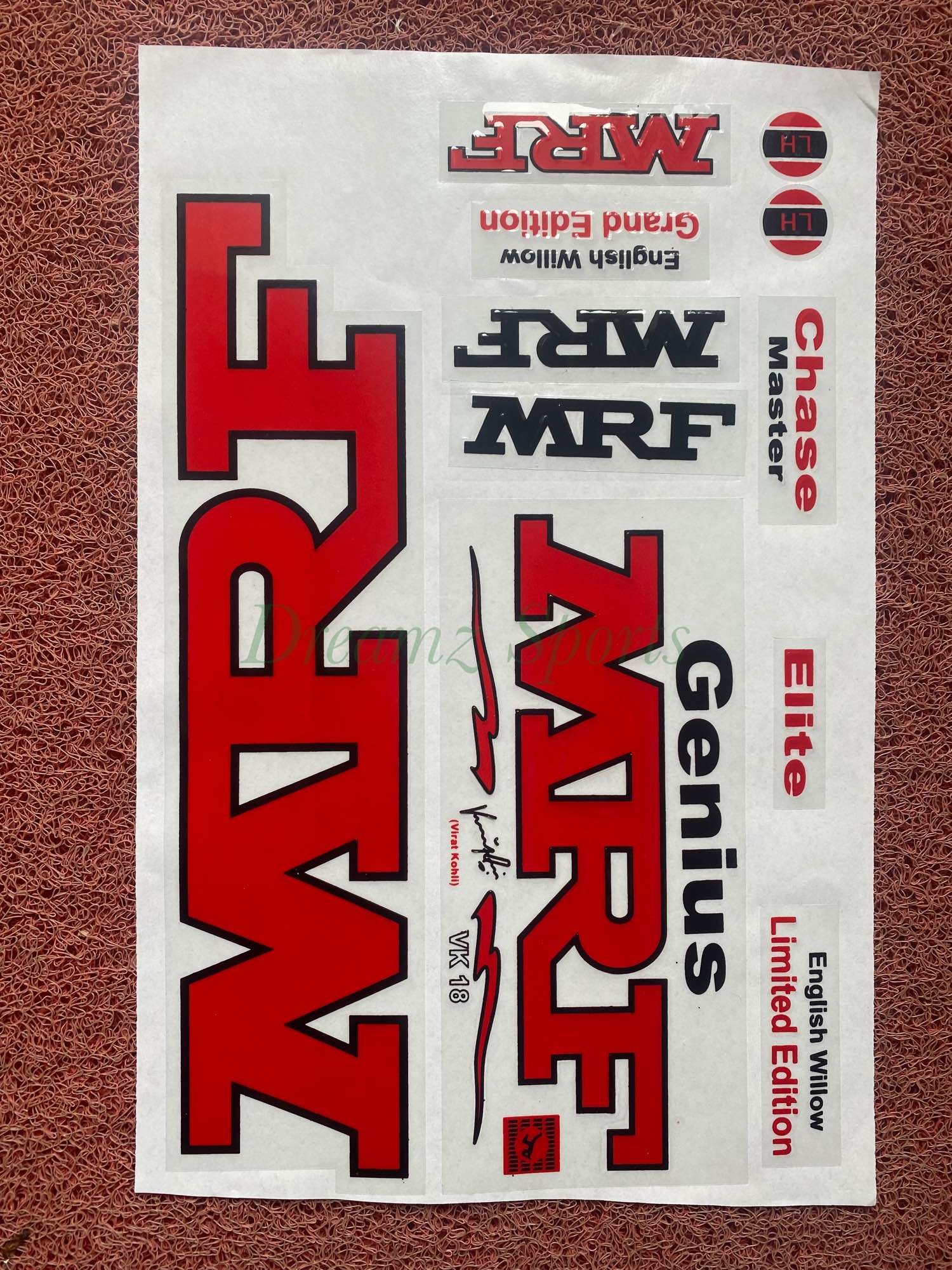 Original Leather Cricket Bat Stickers 3D Embossed | Daraz.lk
