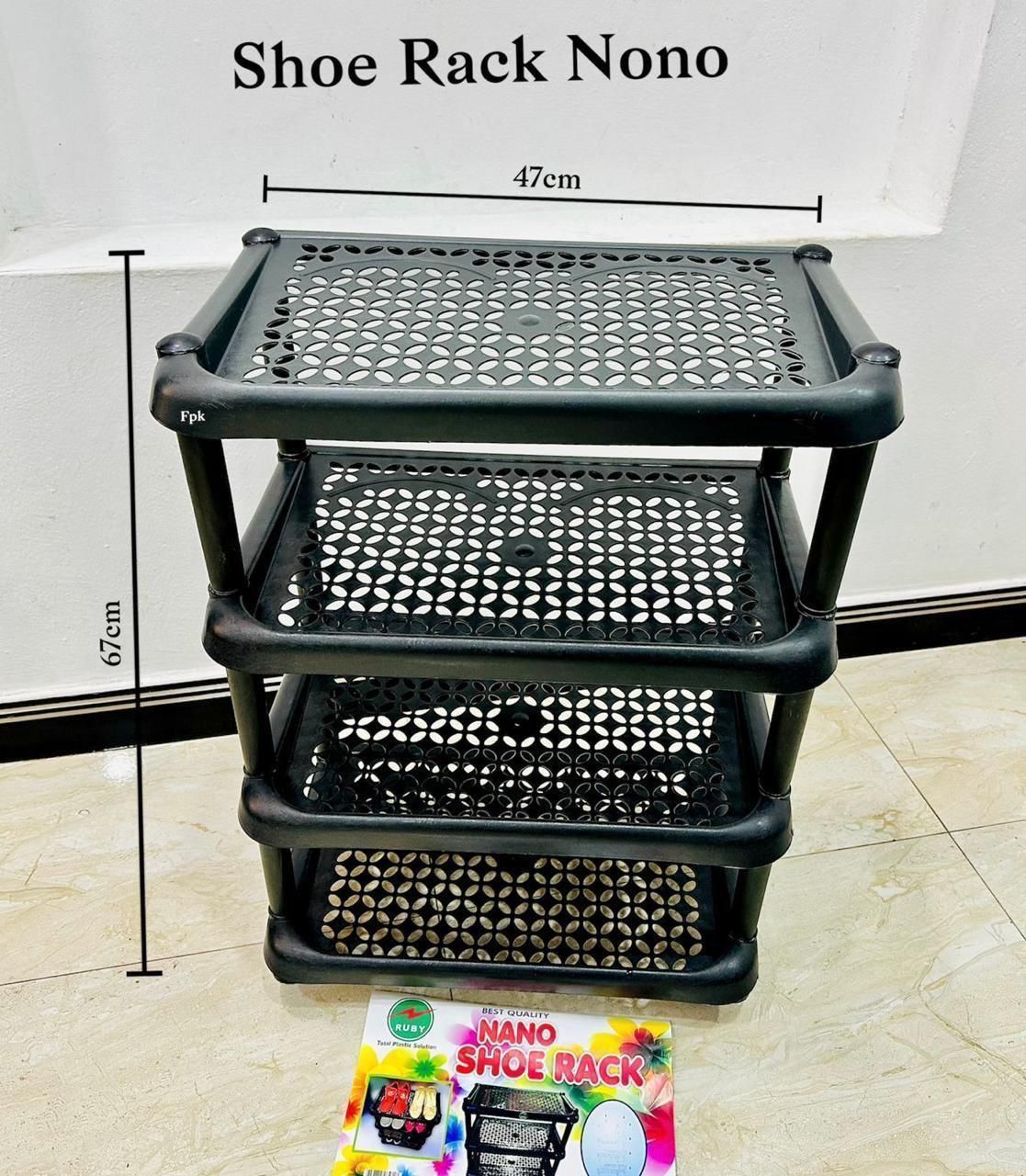Nano Shoe Rack 4 Tier Plastic | Daraz.lk