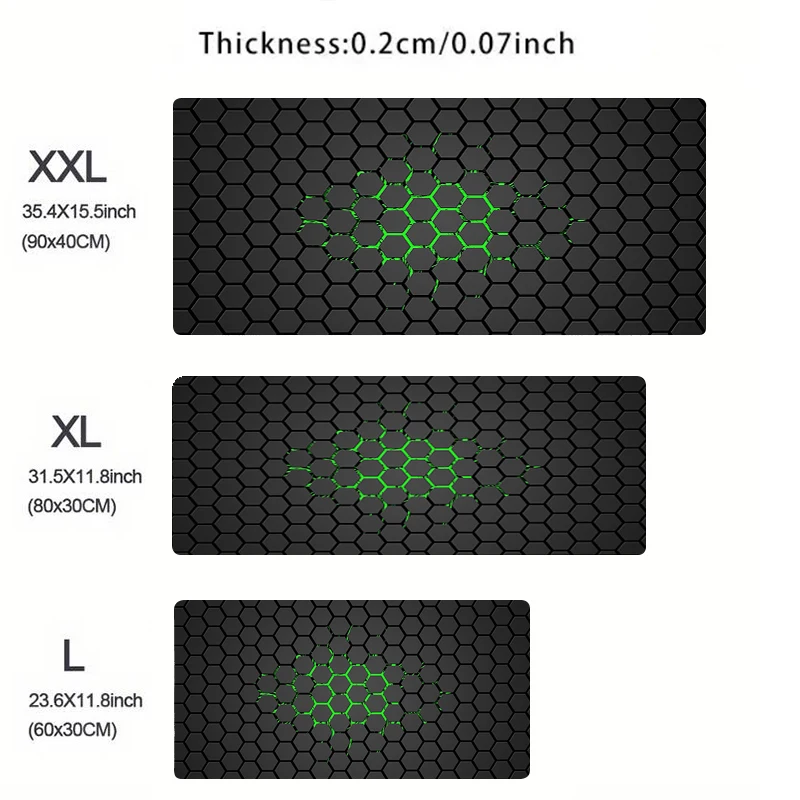 Hexagon Mousepad Computer New XXL MousePads Keyboard Pad Mouse Mat ...
