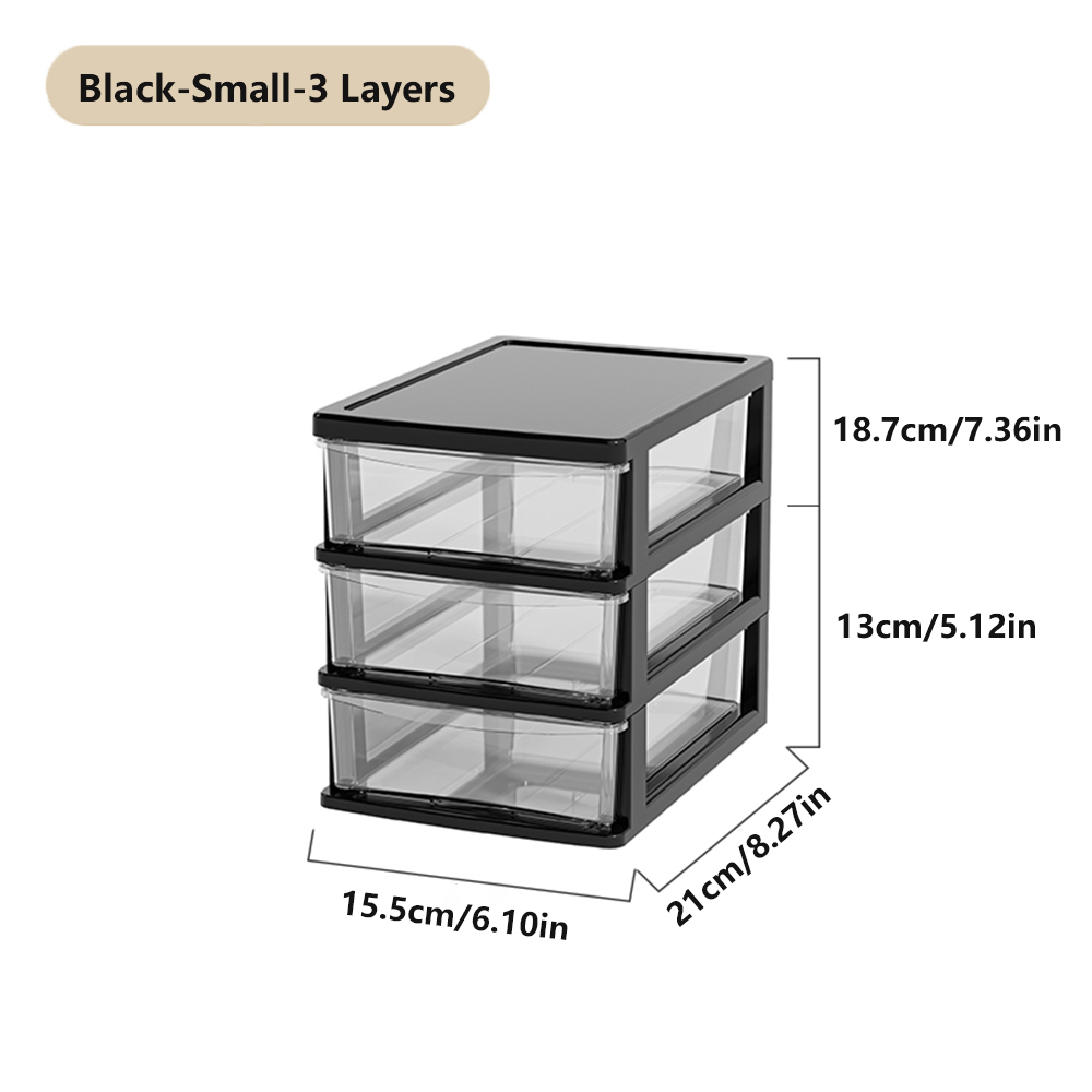 2-6 Layers small Desktop Storage Box with Drawer Heightened Table ...