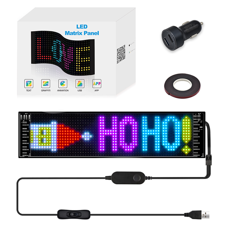 LED Matrix Pixel Panel, Scrolling Bright Advertising LED Signs ...