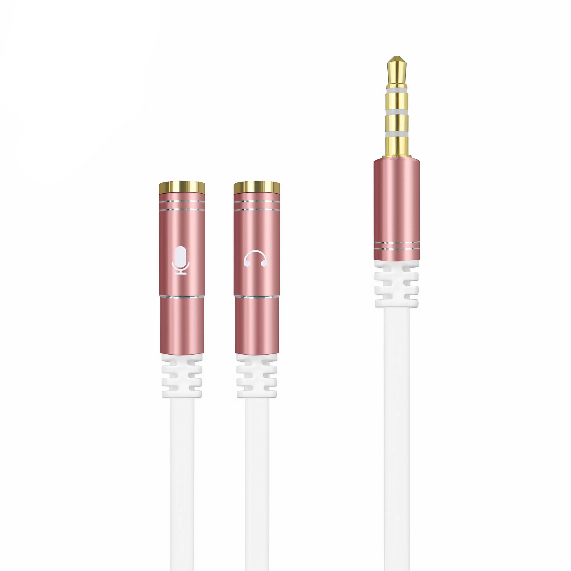 3.5mm Audio Splitter Cable for Computer Laptop Jack 3.5 mm 1 Male To 2 ...