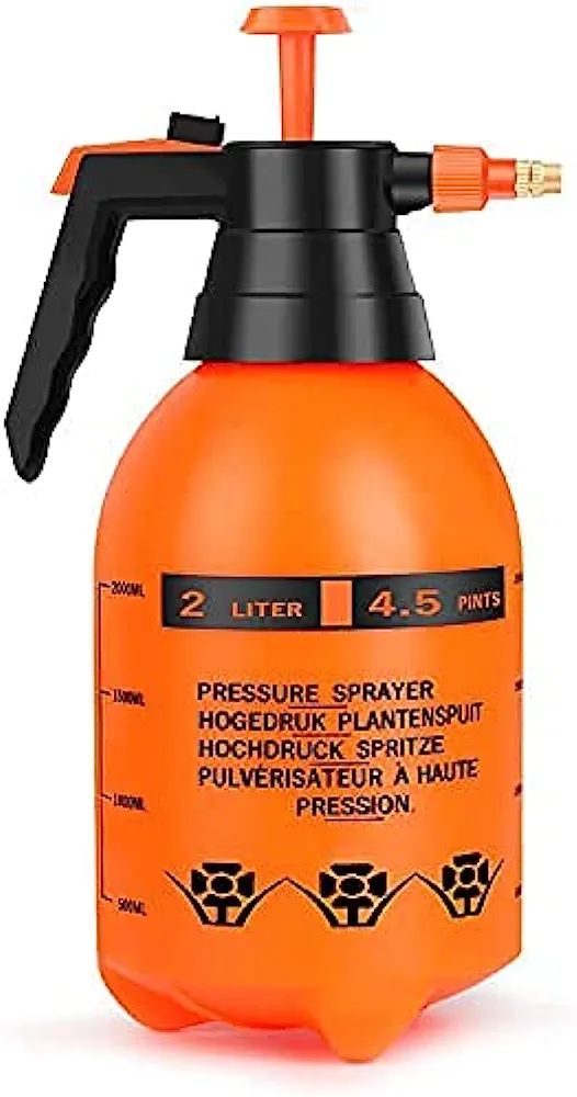 Handheld Garden Sprayer 2-LITER Portable Pressurized Sprayer One Hand ...