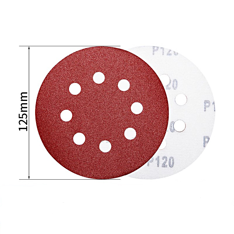 5inch 8 Hole 125mm Sanding Paper Screen Discs Woodworking Metal ...