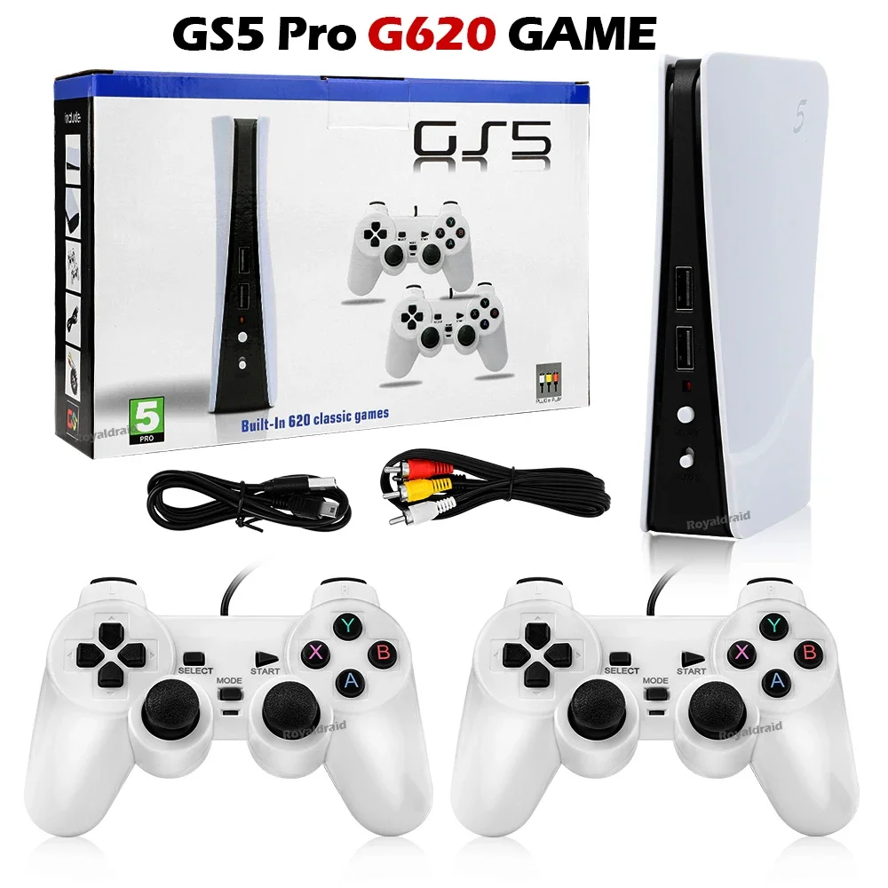 NEW GS5 Pro G620 Video Game Console 8 Bit USB 2 Wired Handheld Game ...