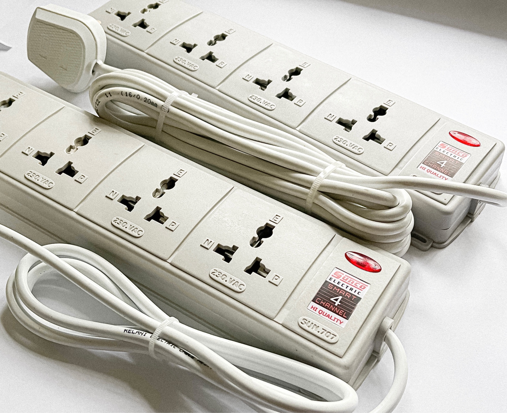 Sunco 4 way extension cord with 5 meter wire | Daraz.lk