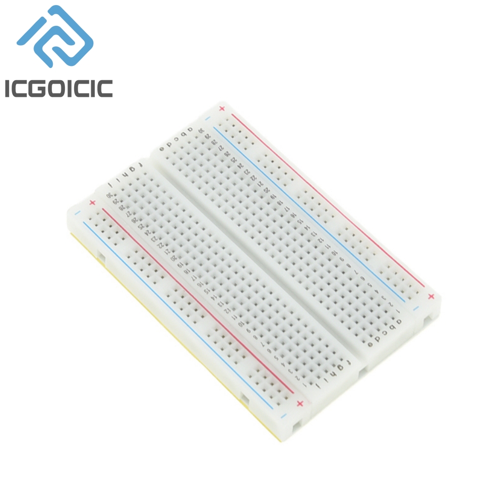 MB102 Breadboard 400 830 Point Solderless PCB Bread Board Test Develop ...