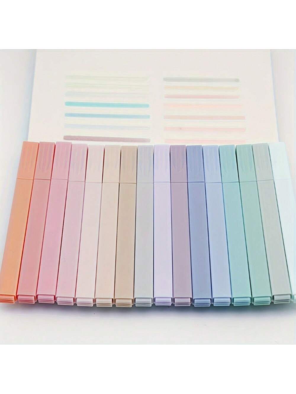 12/6/24-Piece Pastel Highlighter Set - Ink-Free & Smudge-Proof for ...