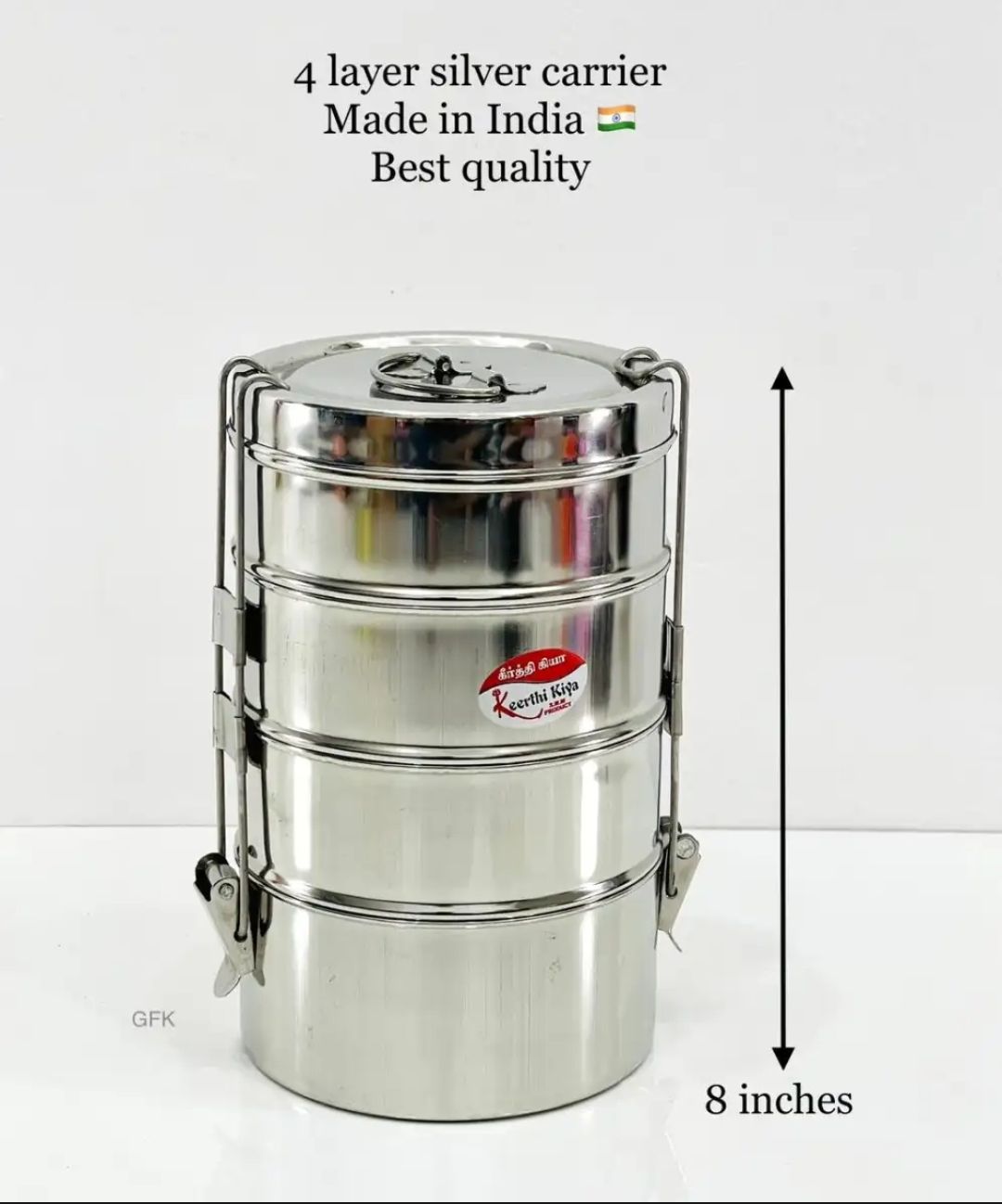 Stainless Steel Food Carrier / Lunch Carrier with Handle Pot | Daraz.lk