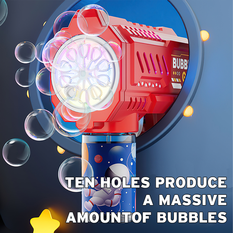 Fully Automatic Space Bubble Blowing Toy Bubble Gun Outdoor Bubble Machine Gift Holiday Gift Toy ...