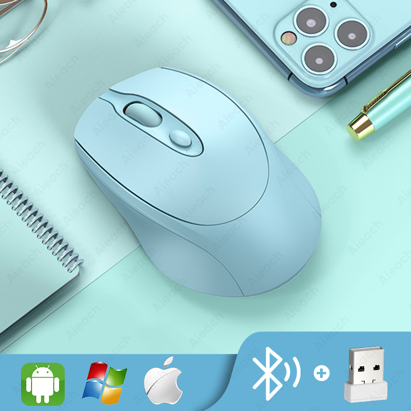 Aieach Rechargeable Wireless Bluetooth Mouse Silent WIRELESS COMPUT ...