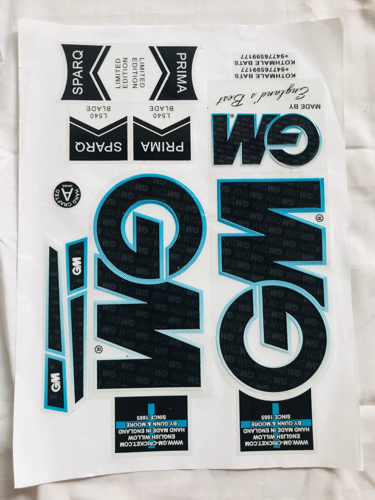 Original Cricket Bat Stickers - 3D Embossed | Daraz.lk