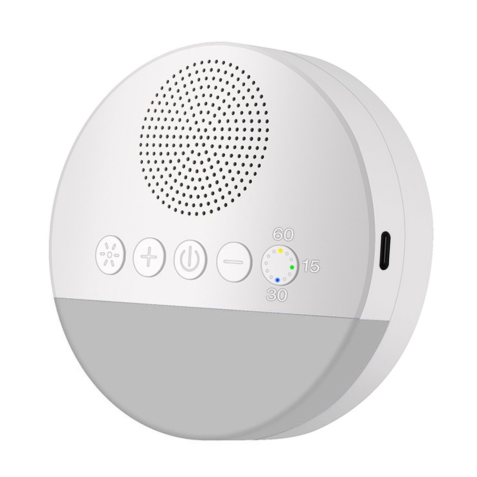 White Noise Sleep Machine Built-in 6 Soothing Sound Soft Breath Light ...