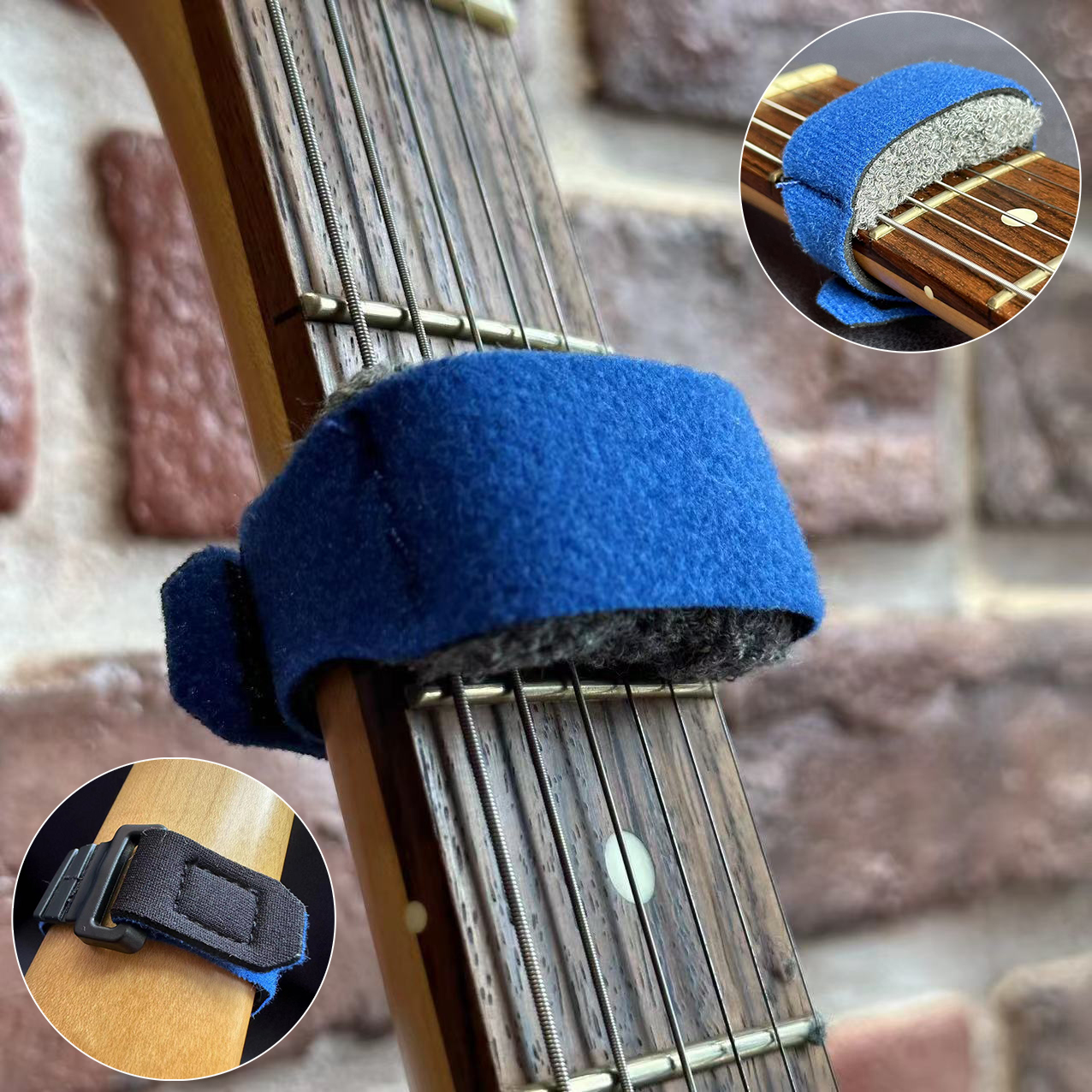 Guitar Fret Strings Mute Strap Noise Damper Silent Wraps Beam Tape for ...