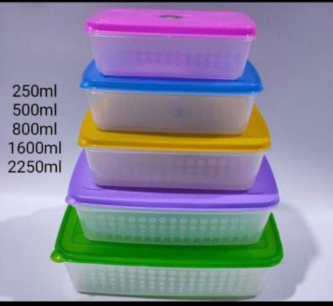 Plastic Food Container 5pcs /Lunch Box/ Storage Box | Daraz.lk