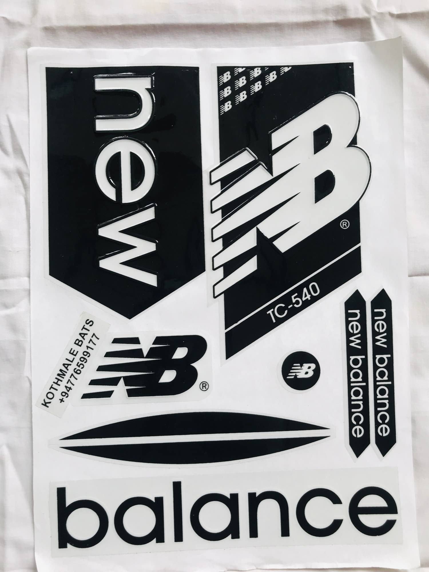 Original Cricket Bat Stickers - 3D Embossed | Daraz.lk