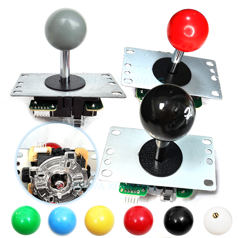 Copy Sanwa Arcade Joystick Round Ball Top 5 Pins Connector For USB ...