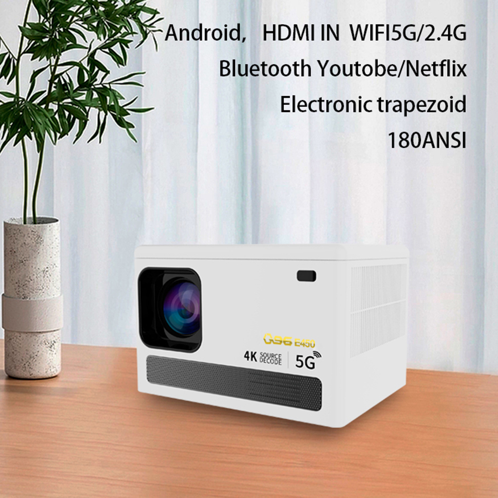 E450 Mini Portable 8K HD Projector Ultra High Definition Memory USB ...