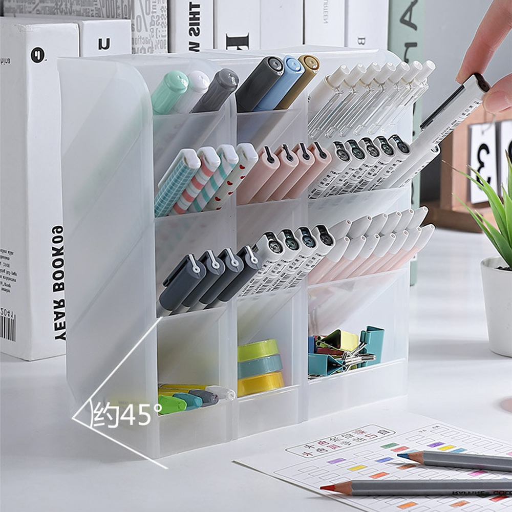 Oblique Insertion Type Stand For Pen Desktop Shelf Organizer For ...