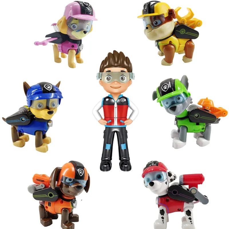 7 Pcs Dog Patrol Paw. Patrol Action figures Kids Toys | Daraz.lk