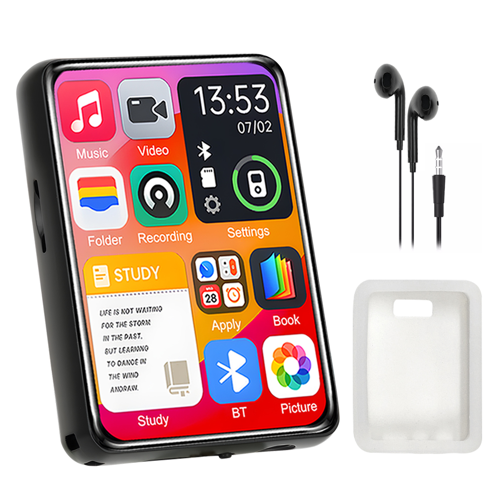 Metal MP3 Player Bluetooth 5.4 HiFi MP3 Music Player Built-in Speaker 2 ...