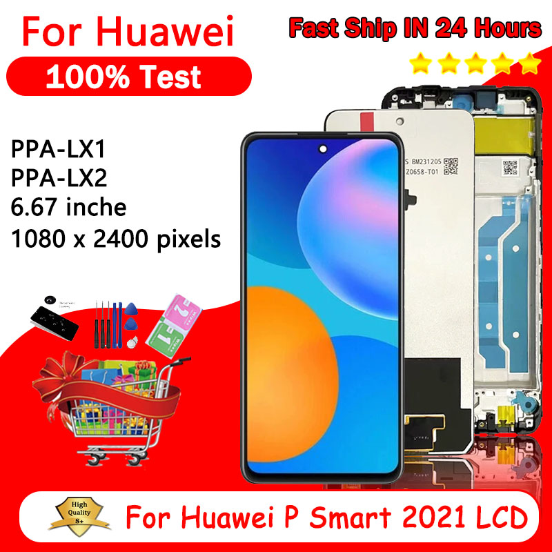 6.67" AAA Quality For Huawei P Smart 2021 LCD PPA-LX1 LX2 Display Touch ...