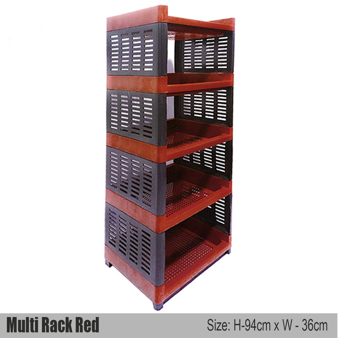 Multi Rack Red Book Shelf, Book rack, Multi purpose storage Rack | Daraz.lk