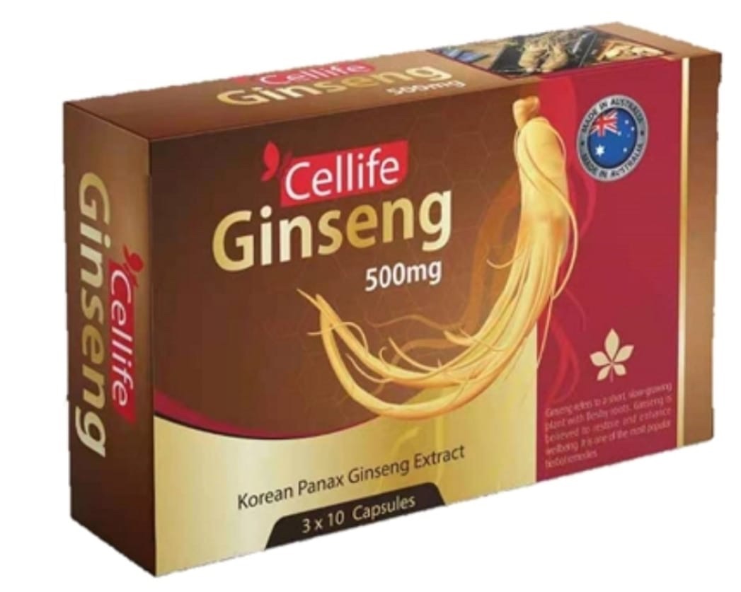 Cellife Ginseng 500mg 30 Capsules | Daraz.lk